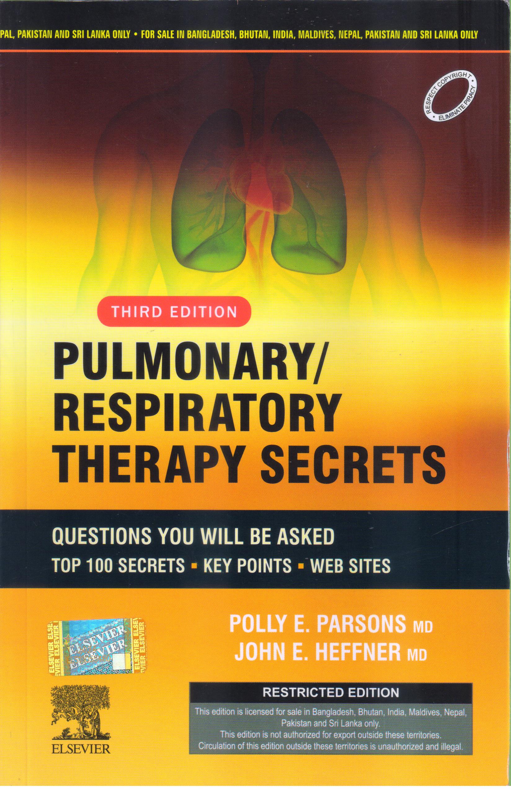 Pulmonary Respiratory Therapy Secrets 3rd SAE/2025 - Best Online ...
