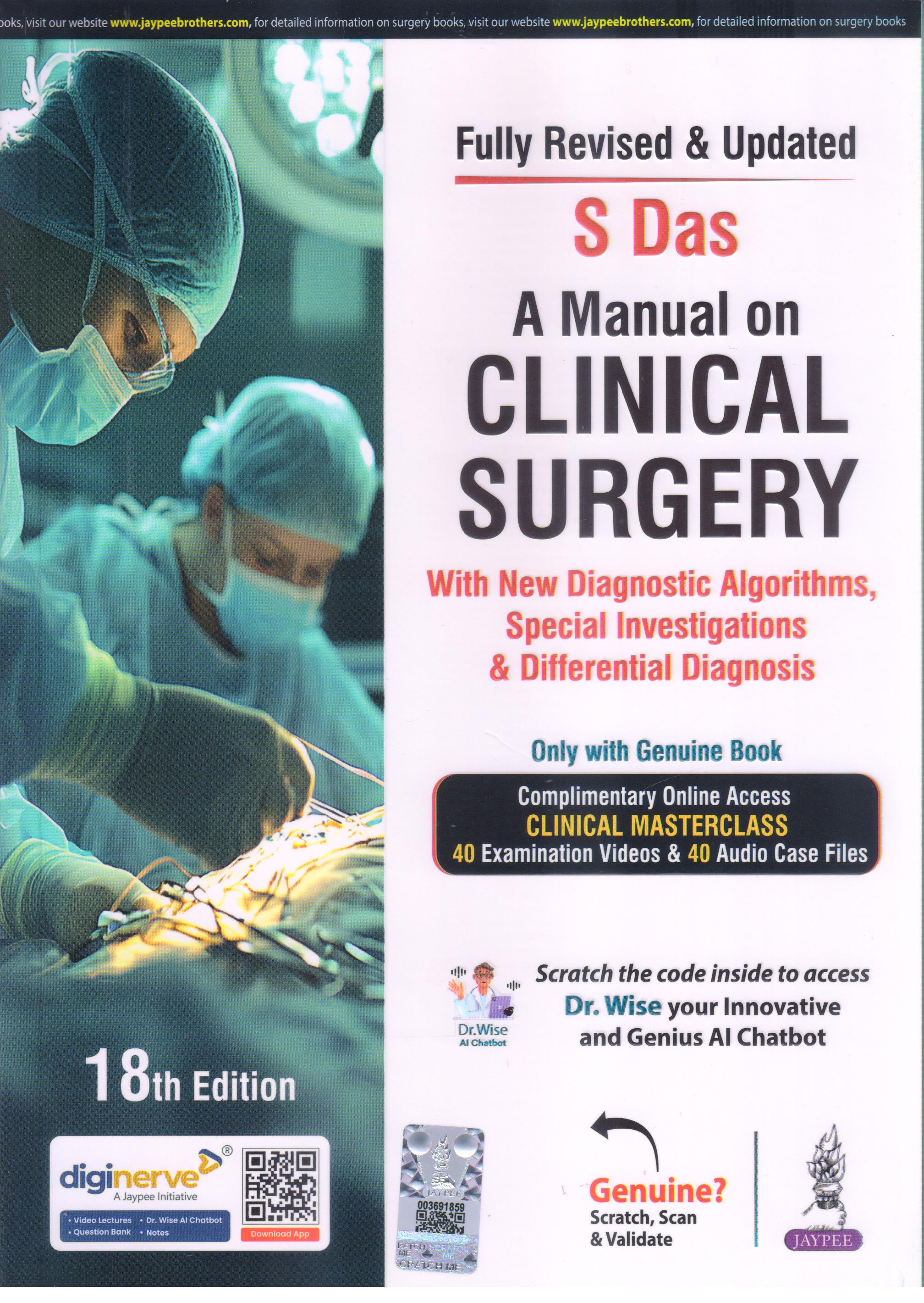 Manual on Clinical Surgery 18th/2025 - Best Online Medical Book Store