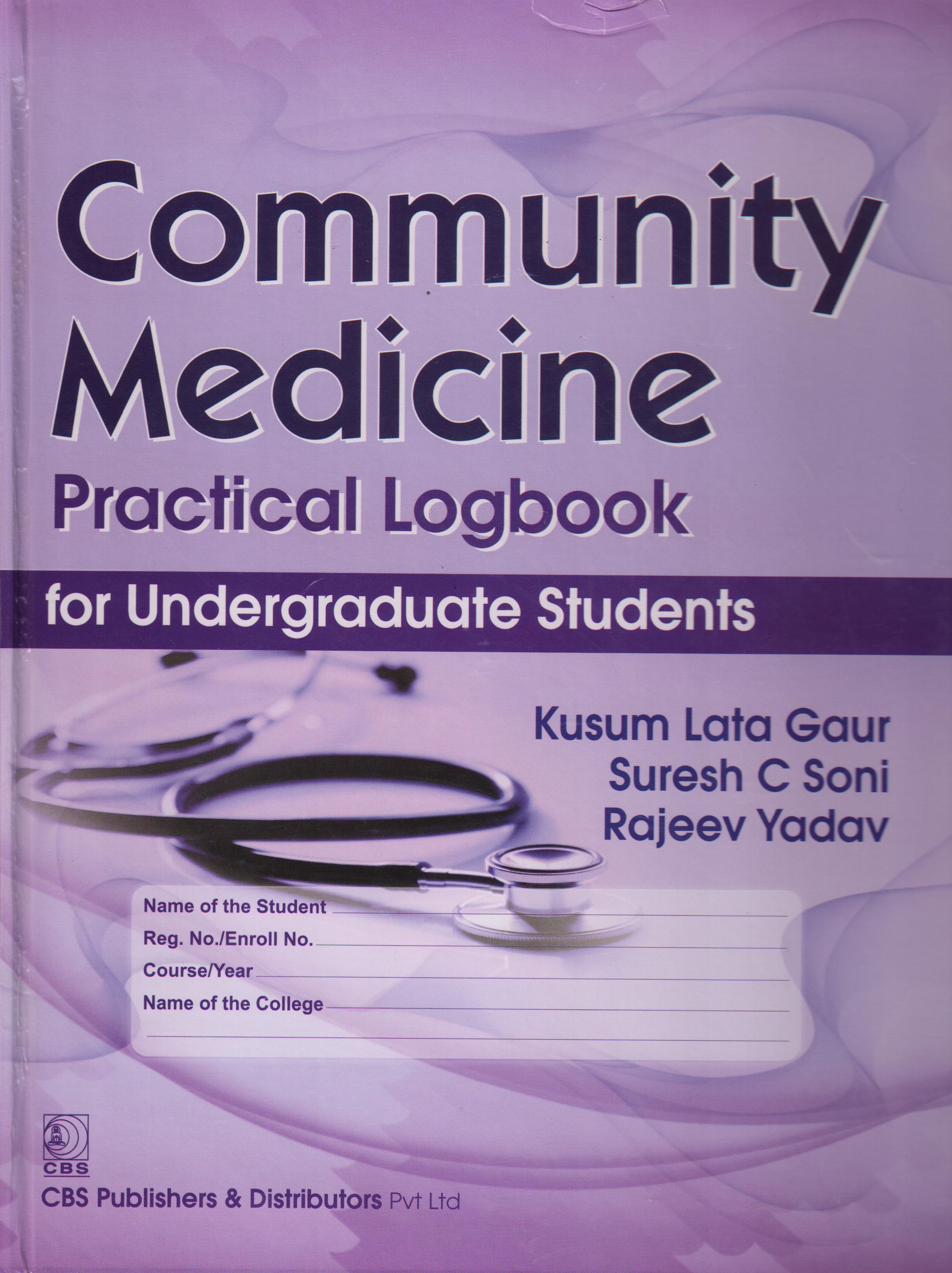 Community Medicine Practical Logbook 1st/2017 - Best Online Medical ...